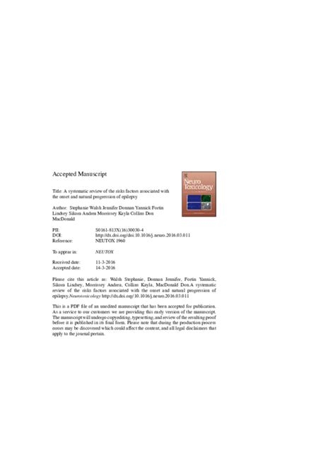 Pdf Risks And Progression Of Hydrocephalus A Review