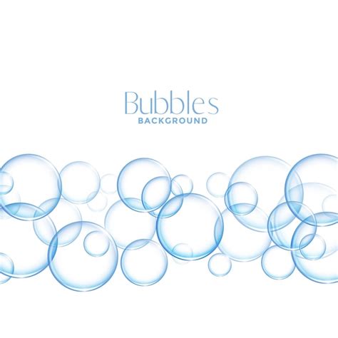 Shiny Water Or Soap Bubbles Background Free Vector