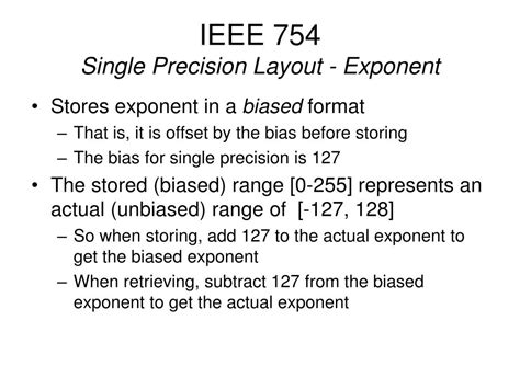PPT IEEE Floating Point Standards PowerPoint Presentation Free Download ID