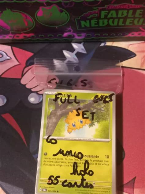 CARTES POKÉMON FULL Set complet co unco rares EV Fable Nébuleuse Neuves FR EUR
