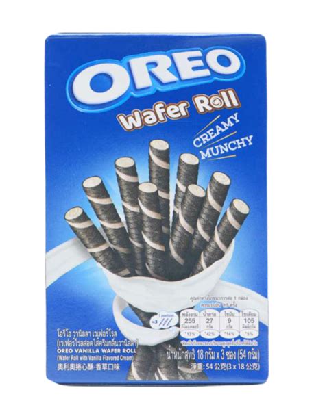 Oreo Wafer Rolls Vanilla Thailand Exotic Pop Distribution Llc