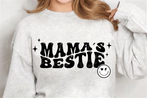 Mamas Bestie Png Svg Mom Shirt Design Graphic By Sabuydee Design