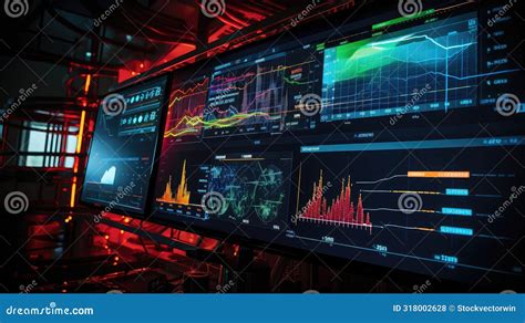 Dashboard Oil Rig Data Stock Illustration Illustration Of Graphs