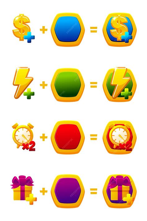 Premium Vector Game Ui App Icons Make Your Icon For A 2d Game