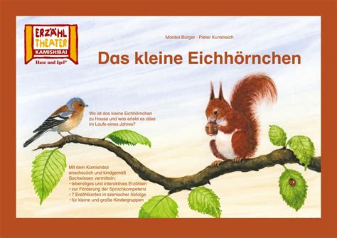 Das kleine Eichhörnchen Kamishibai Bildkarten Buch Hase und Igel