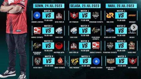 Jadwal MDL ID S8 Hari Ini 26 Juli 2023 Momentum RRQ Sena Pepet BTR