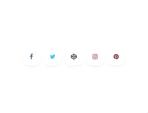 Social Media Buttons Hover Animation Online Html Viewer