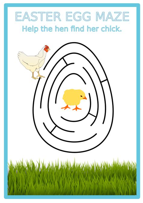 Easter Egg Maze Openclipart