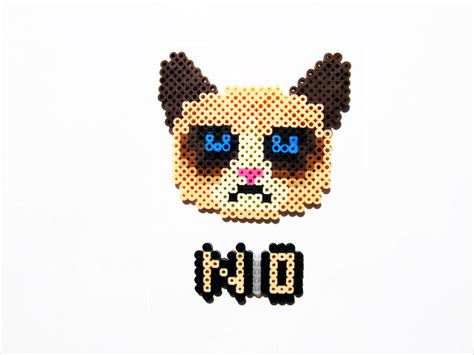Items Similar To Grumpy Cat Perler Sprite On Etsy