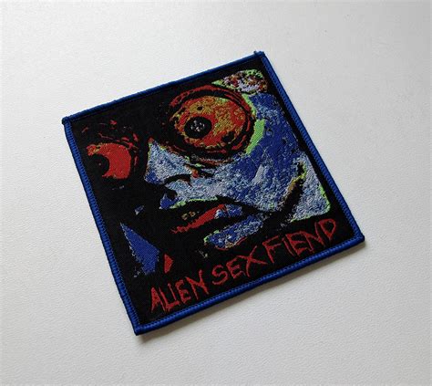 ALIEN SEX FIEND Acid Bath Blue Outline Woven Patch
