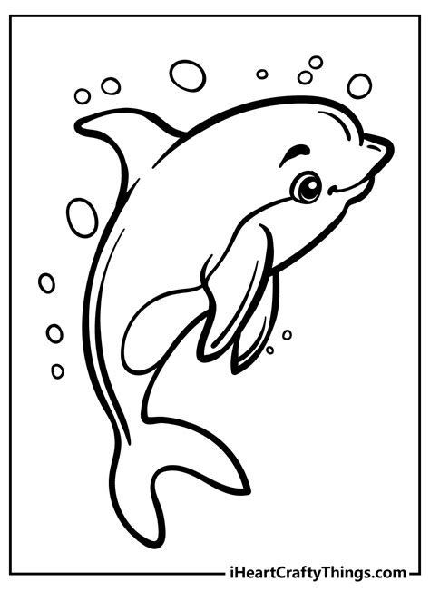 Dive Into Fun With Dolphin Printable Coloring Pages