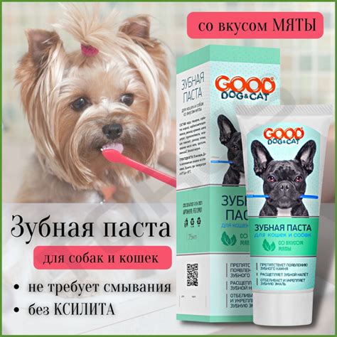 Зубная паста вкус МЯТА для собак/ зубная паста для кошек, ( БЕЗ КСИЛИТА ...