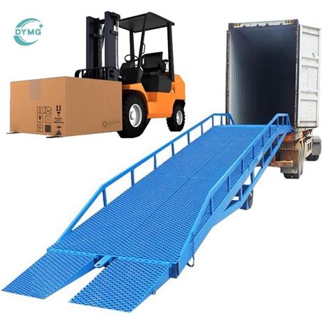 Fixed Strong Frame Forklift Truck Container Mobile Loading Yard Ramp