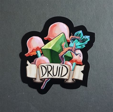 Dnd Druid Sticker Vinyl Waterproof Sticker Class Hit Dice Etsy Ireland