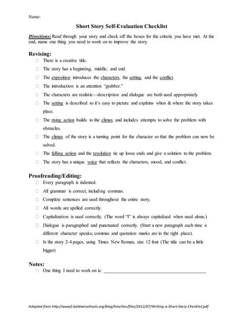 Lesson 7 Self Evaluation Checklist Docx Drama Genres