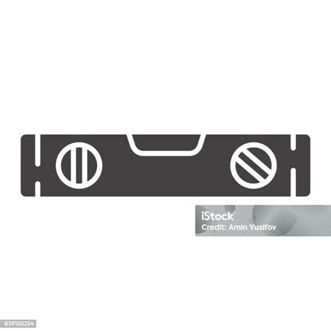 버블 수준 도구 모양 아이콘 빌드 및 수리 레벨 눈금자 표시 벡터 그래픽 흰색 배경 Eps 10 솔리드 패턴 건설 산업에 대한 스톡 벡터 아트 및 기타 이미지 Istock