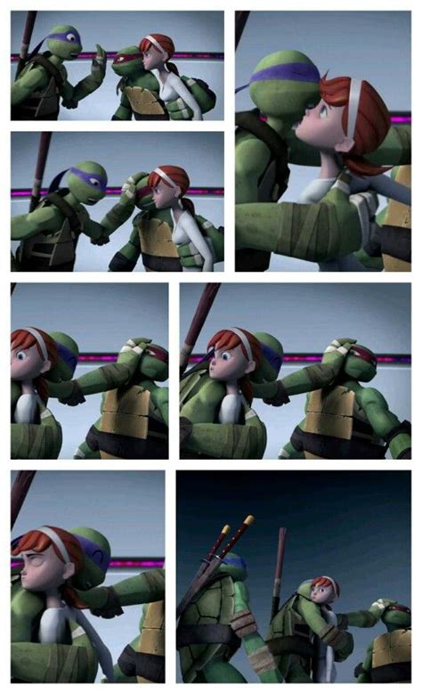 I Love How He Pushes Raph Out Of The Way I Guess Hes Too Worried About April To Realize