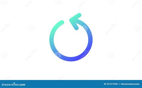 Animated Restart Gradient Ui Icon Stock Video Video Of Contour Video