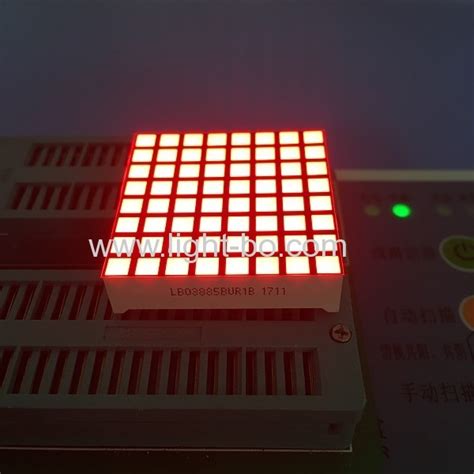 Ultra Red Square Dot Matrix Led Display Row Anode For Lift Position Indicator