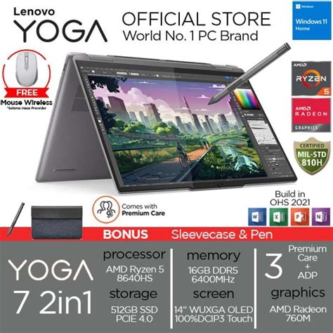 Promo Lenovo Yoga In Ahp Ryzen Hs Gb Gb W Ohs Wuxga Diskon Di Seller