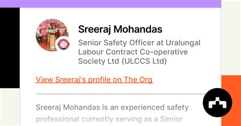 Sreeraj Mohandas Senior Safety Officer At Uralungal Labour Contract Co Operative Society Ltd