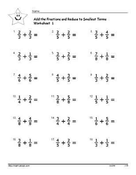 Printables Give Practice Subtracting Fractions With Common Denominators Fractions Worksheets