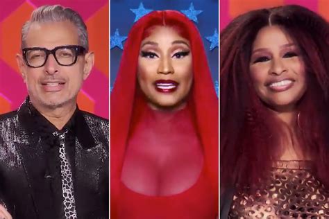 Rupauls Drag Race Guest Judges Nicki Minaj Jeff Goldblum