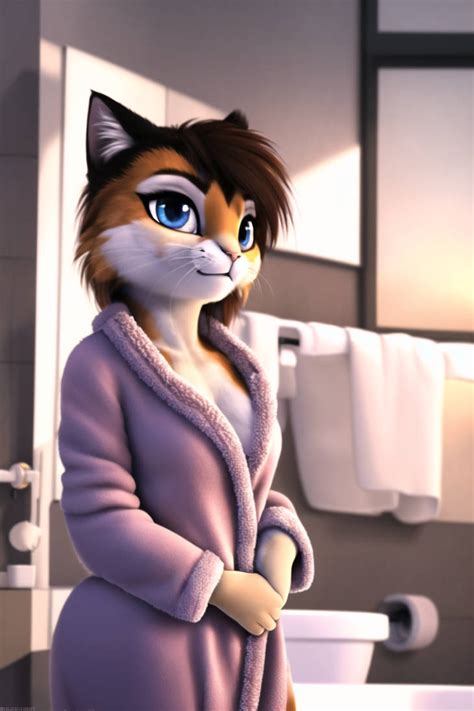 Calico Cat Bathrobe 2 By Hardboildchicken On Deviantart