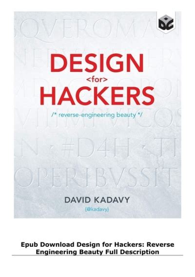 Design For Hackers Reverse Engineering Beauty