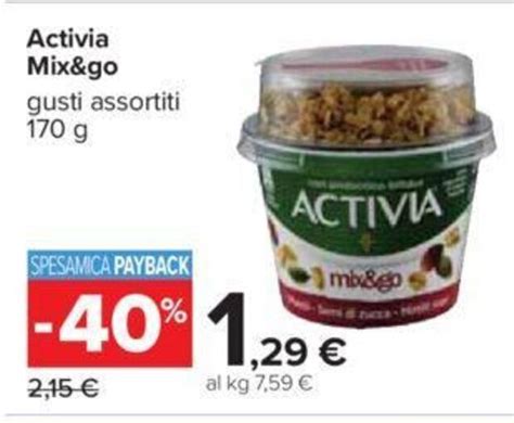 Activia Mix Go Gusti Assortiti 170 G Offerta Di Carrefour Iper