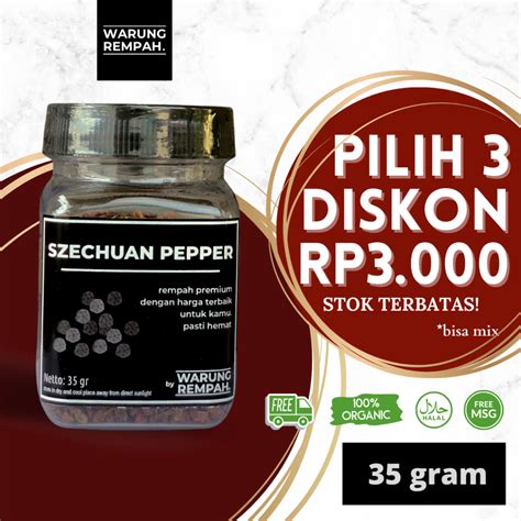 Jual Szechuan Peppercorn Secuan Mala Lada Sicuan Sichuan Utuh Shopee