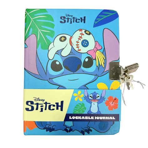 英國 史迪仔 Stitch 帶鎖 硬皮厚身 筆記簿 Kz38