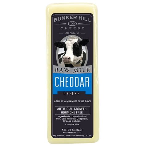 Cheddar Raw Milk Cracker Cut Bunker Hill