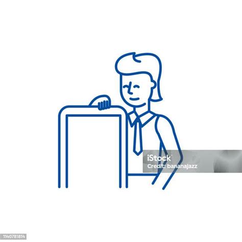 移動應用開發線圖示概念移動應用開發平面向量符號符號輪廓說明向量圖形及更多互聯網圖片 互聯網 人 使用電話 Istock