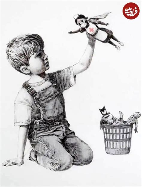 تصاویر شاهکارهای بنکسی؛ نقاشی‌هایی که شما را به فکر فرو می‌برند