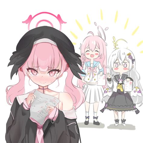 Safebooru 3girls Absurdres Azusa Blue Archive Blue Archive Blurry