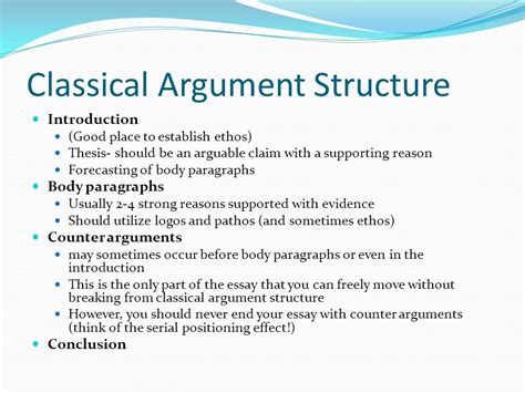 Classical Argument 11th Grade Quiz Wayground