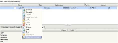 templates openkm documentation