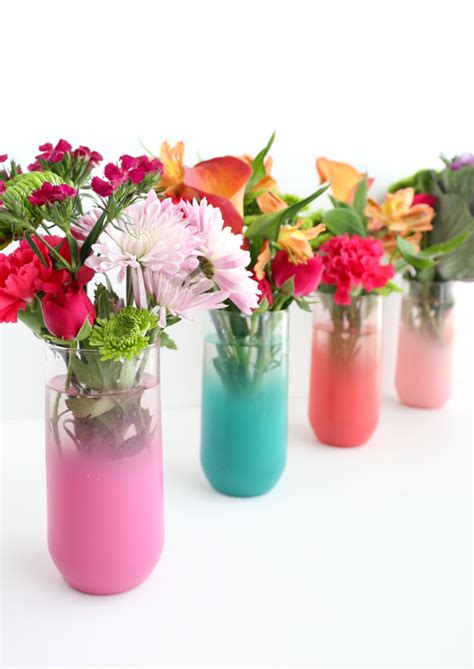 12 Vibrant Diy Ombre Vases For A Splash Of Color Shelterness