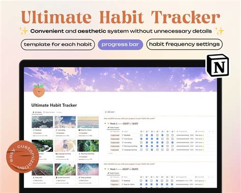 Notion Habit Tracker Notion Template Notion Dashboard Notion Life