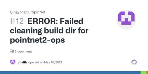 Error Failed Cleaning Build Dir For Pointnet2 Ops · Issue 12 · Qingyonghuspinnet · Github