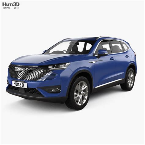 3d Model Of Haval H6 Hybrid 2021 Available For Download In Fbx Obj