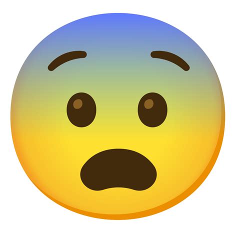 Scared Smiley Face Emoji