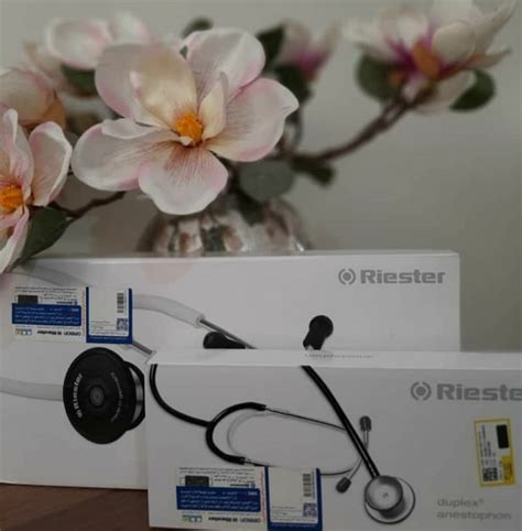 گوشی پزشکی Riester استِتوسکوپ آلومینیوم استیل مشکی کنترل قلب ریه