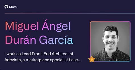 Miguel Ángel Durán García Github Stars