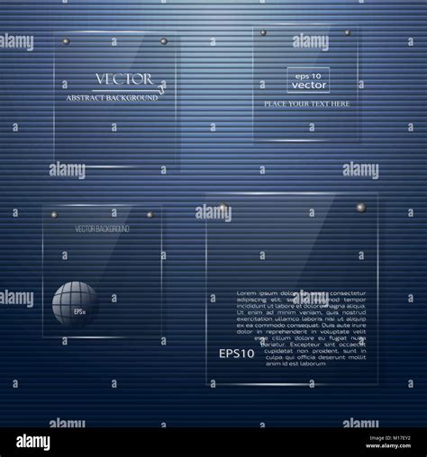 Set Glass Panels Vector Background Stock Vector Image And Art Alamy
