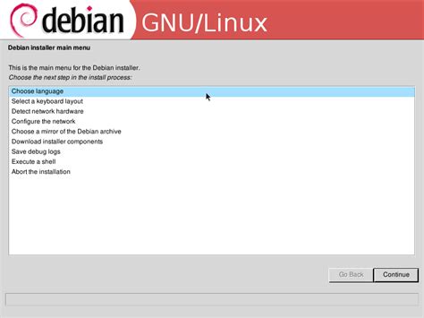A First Look At Debians Gui Installer