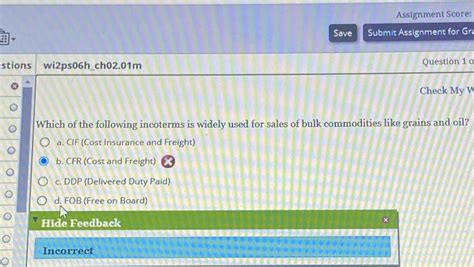 Solved Assignment Scoresubmit Assignment For Griquestion