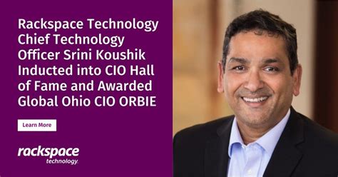 Rackspace Technology On Linkedin Rackspace Technology Chief Technology Officer Srini Koushik