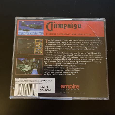 Campaign Pc Cdrom 1992 Dos Game Retro Unit